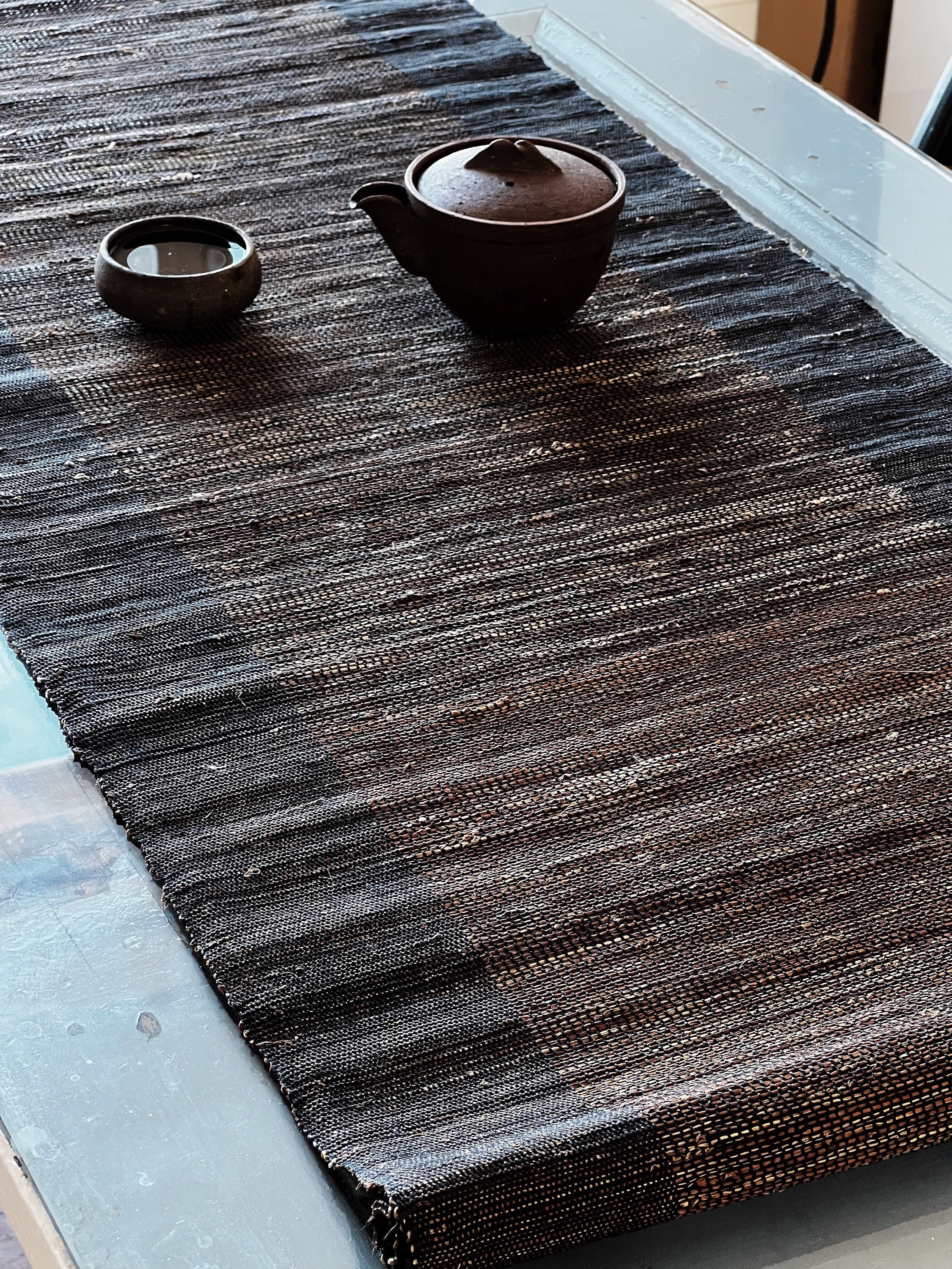 Chabu Table Runner for Gongfu Tea Ceremony. Handwoven Natural Fibre ...