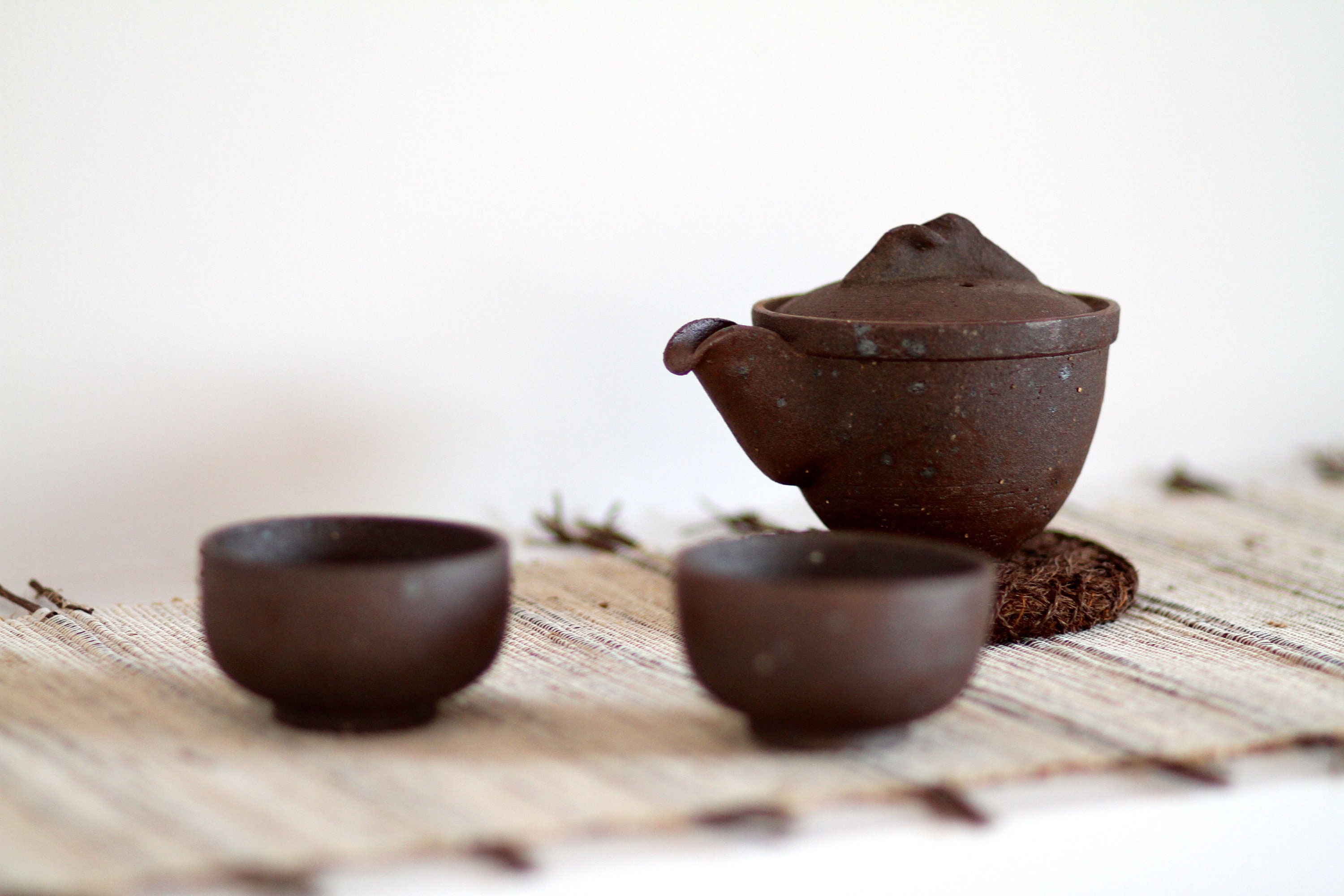 Wabi Sabi Tea Set Tea Pot & Cups for Zen Tea Ceremony - Etsy