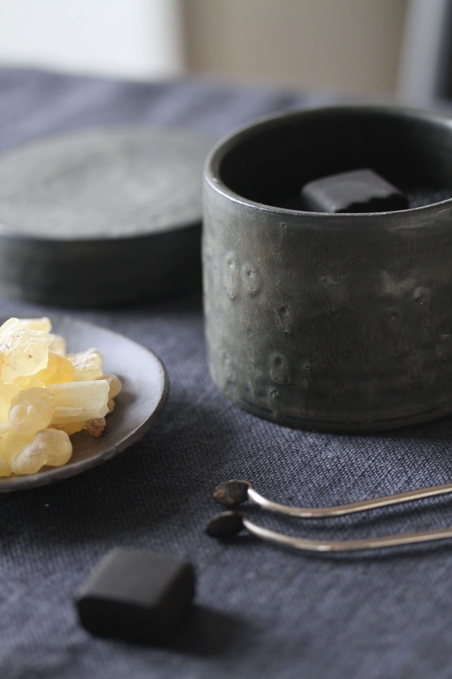 CENSER for Incense Ceremony - Black Porcelain Pot With Lid - Etsy