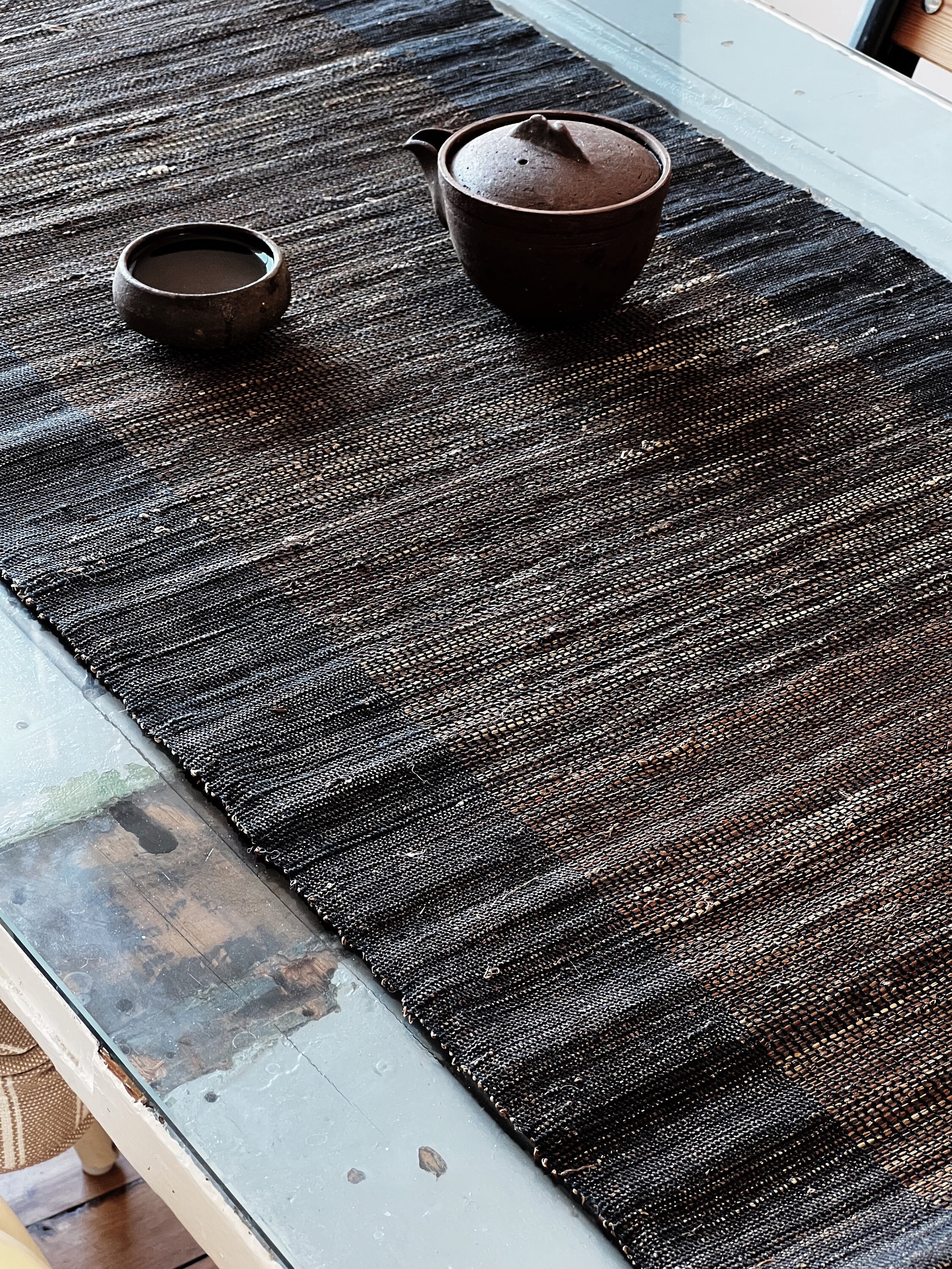 Chabu Table Runner for Gongfu Tea Ceremony. Handwoven Natural Fibre ...