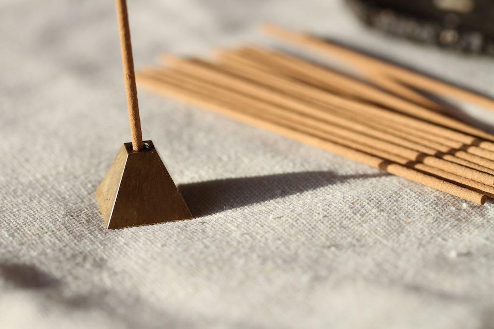 Gold Pyramid Incense Holder, Multi Size Hole, Brass - Etsy