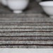 Chabu Table Runner for Tea Ceremony | Black / Brown Hand Loomed Natural ...