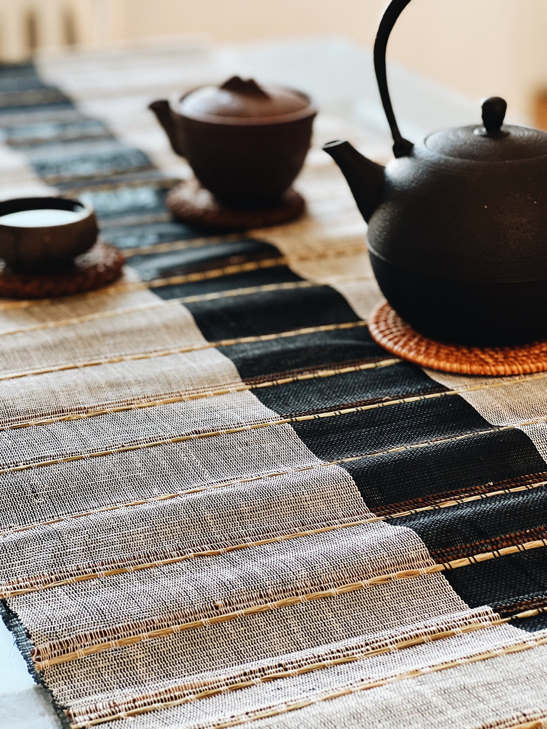 Chabu Table Runner for Gongfu Tea Ceremony. Wabi Sabi Mat. - Etsy UK