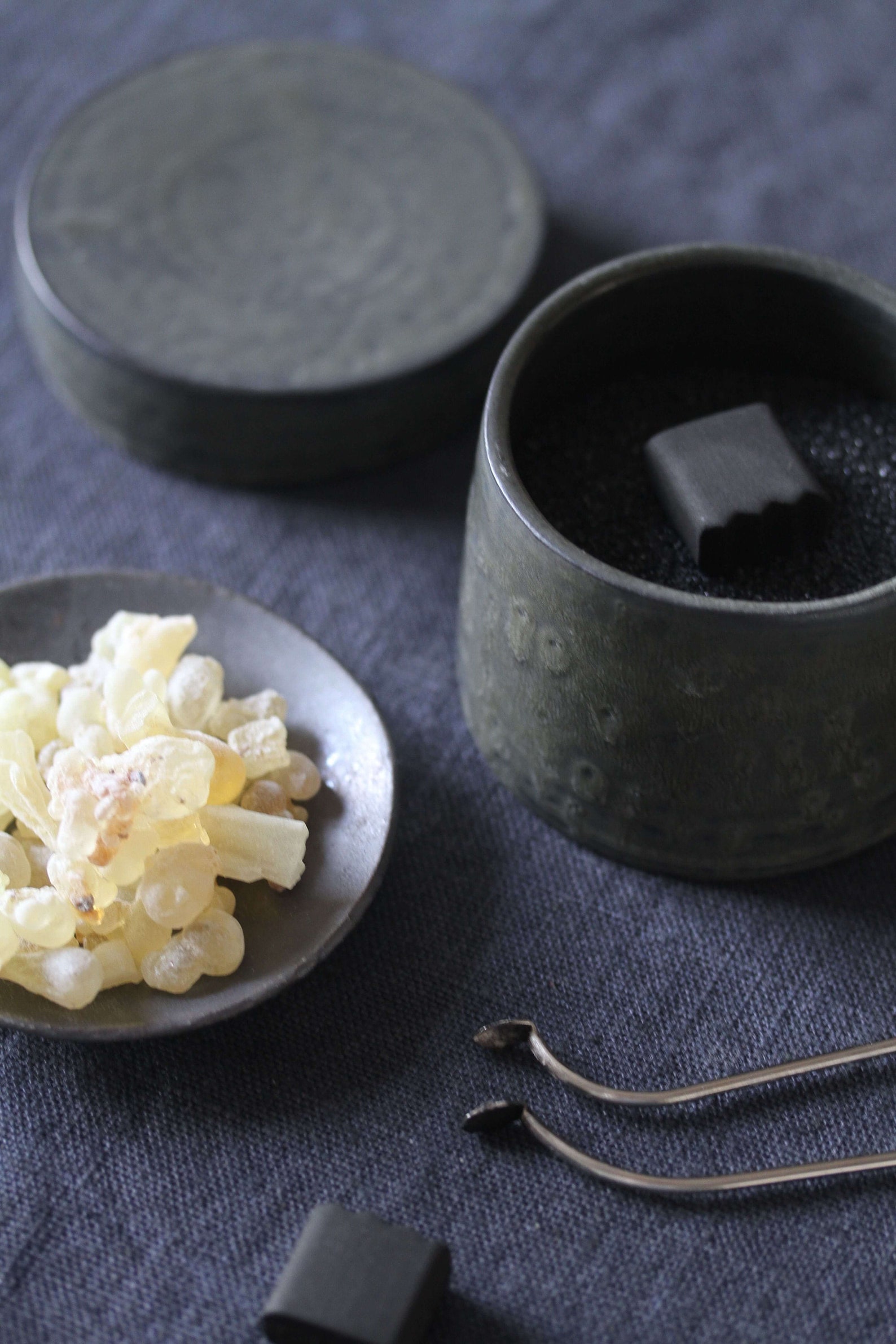 CENSER for Incense Ceremony - Black Porcelain Pot With Lid - Etsy