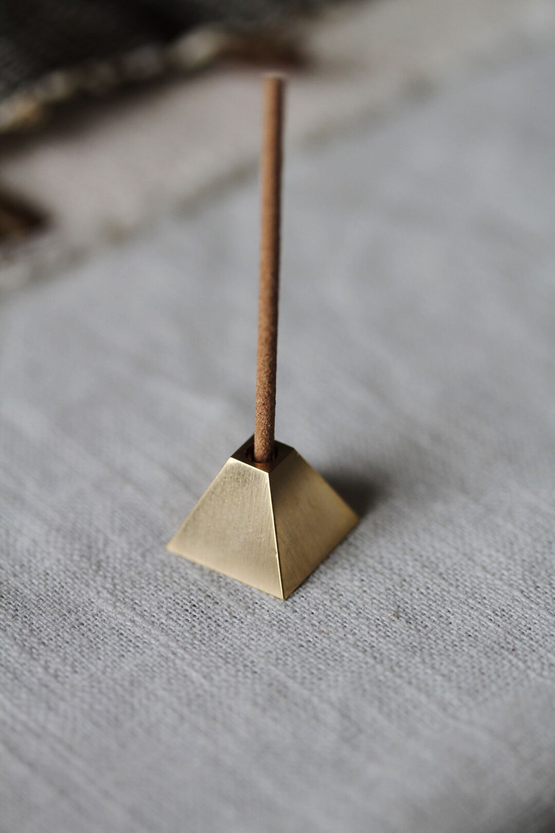 Gold Pyramid Incense Holder, Multi Size Hole, Brass - Etsy