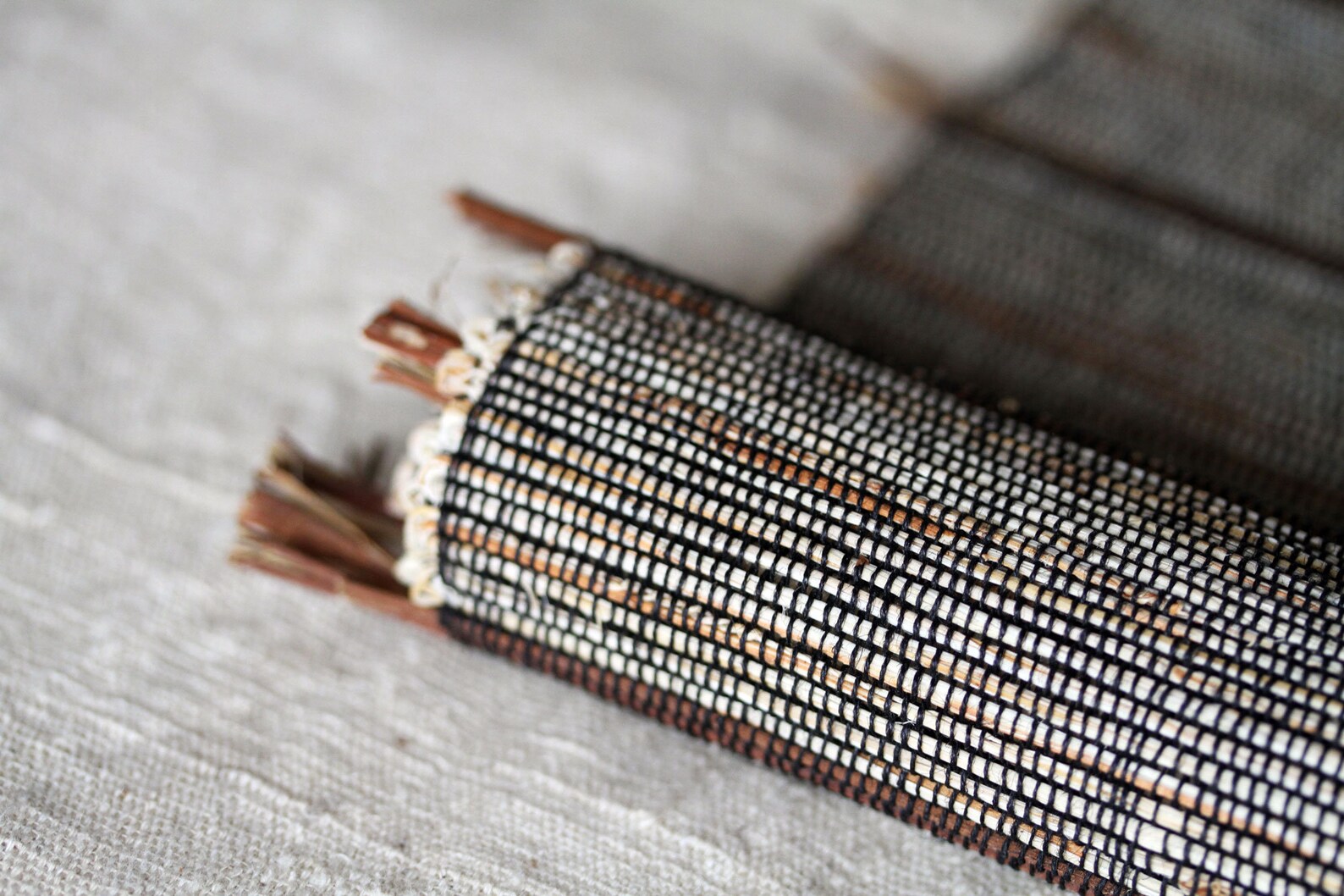 Chabu Table Runner, Natural Fibres, for Gong Fu Tea Ceremony ~ Dusk - Etsy