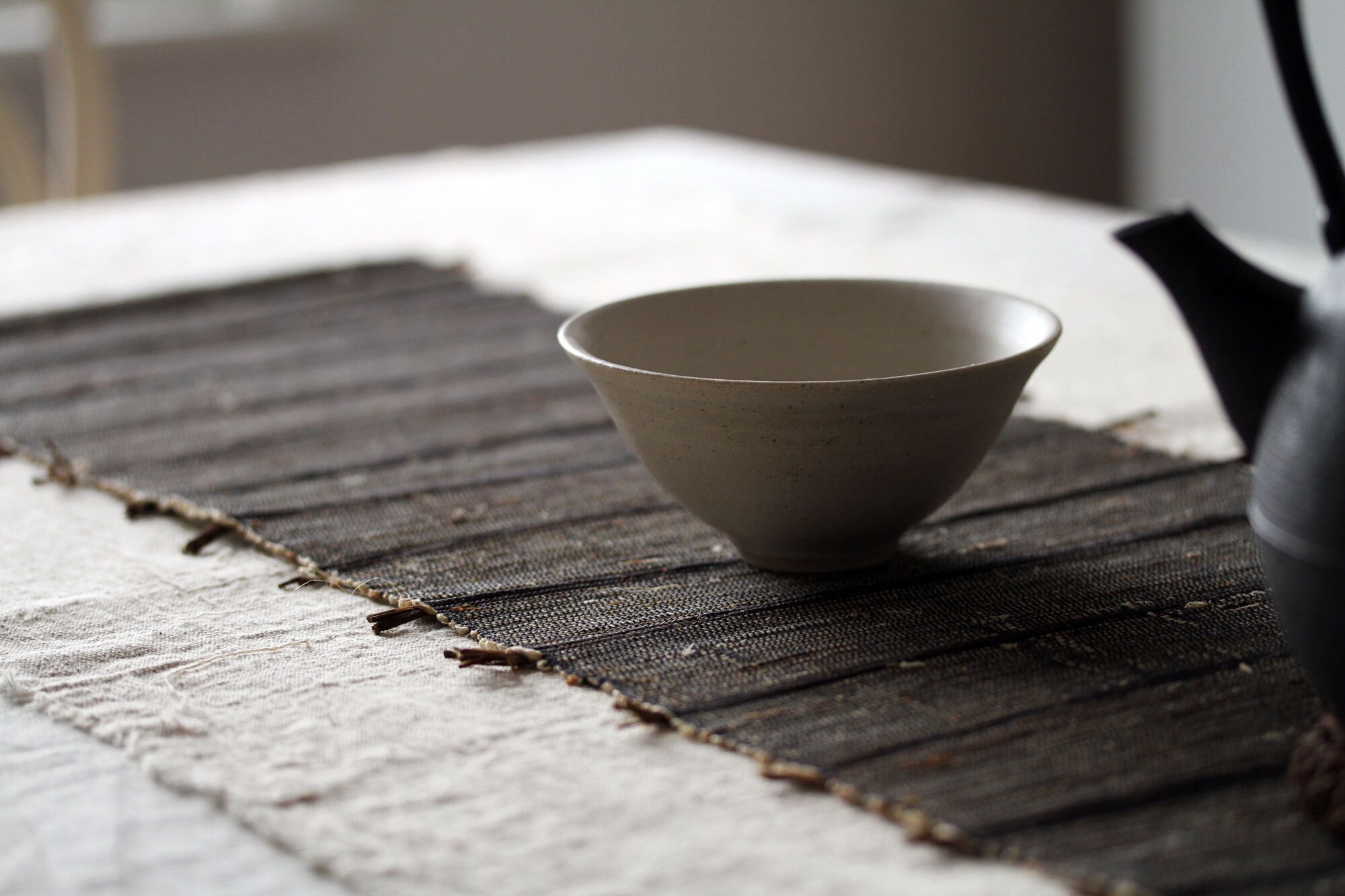 Chabu Table Runner, Natural Fibres, for Gong Fu Tea Ceremony ~ Dusk - Etsy