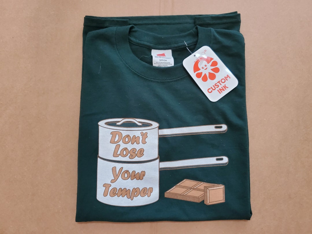 Don't Lose Your Temper Chocolate Graphic Tee - Etsy