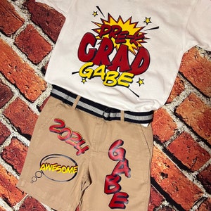 Boys Personalized Graduation Outfit - Any Grade - 3-K, 4-K, Pre-k ...