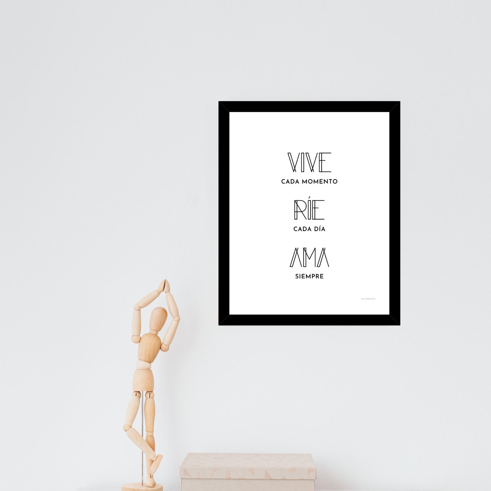 Vive Rie Ama Frase Motivadora En Español Para Decorar Tus - Etsy