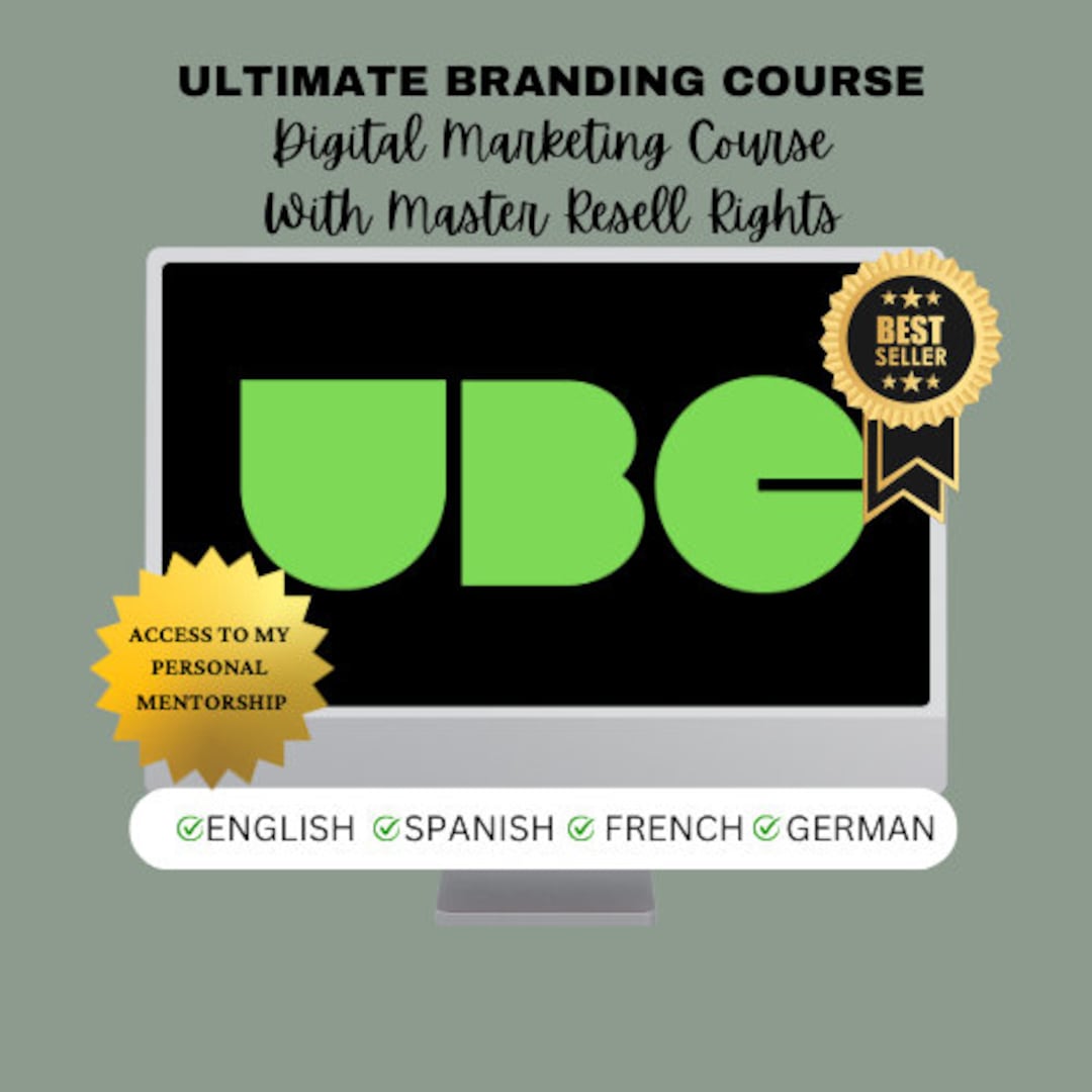 UBC Ultimate Branding Course W/ Master Resell Rights Digital Marketing Passive Income Online ...