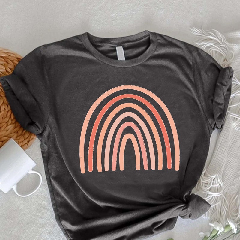 Retro Rainbow Shirt - Etsy