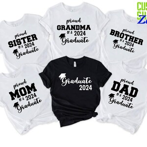 Custom Family Graduation Shirt, Proud Mom Dad Shirt, Personalized Matching Graduation Gift ...