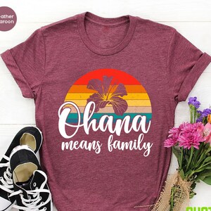Ohana Means Family Shirt,flower Shirt,hawaii Family Shirt,family Gift ...