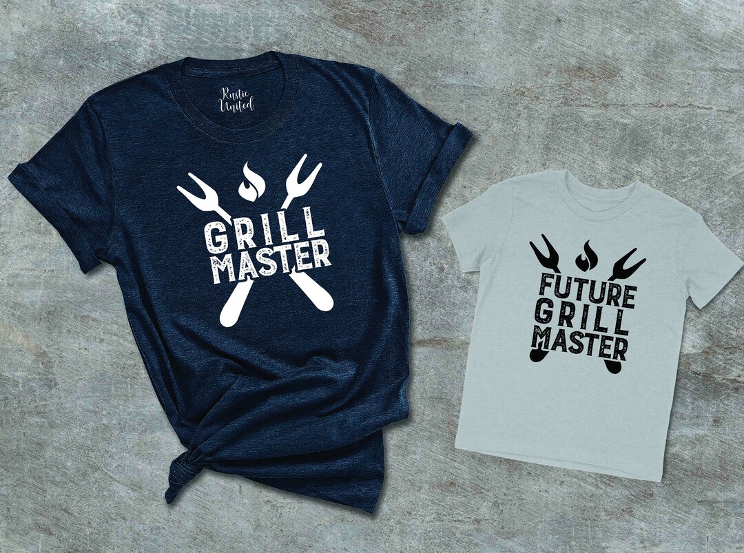 Grill Master Shirt,grilling Dad Shirt,matching Father Baby Tshirts ...
