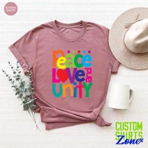 Peace Love Unity Shirt, Every Child Matters Shirt, Unity Day Gift ...