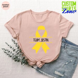 Cancer Awareness Team Shirt, Bone Cancer Support Team, Custom Cancer ...