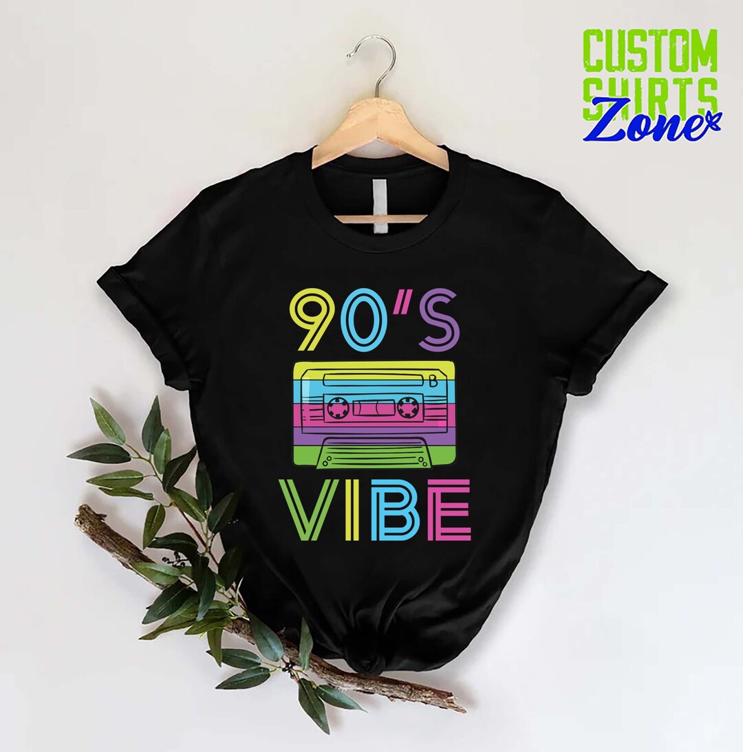90's Cassette Vibe T-shirt, 90's Party Costume, 90s Birthday Present ...