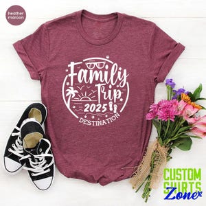Family Trip 2025 Shirt,family Destination Shirt,family Vacation Gift ...