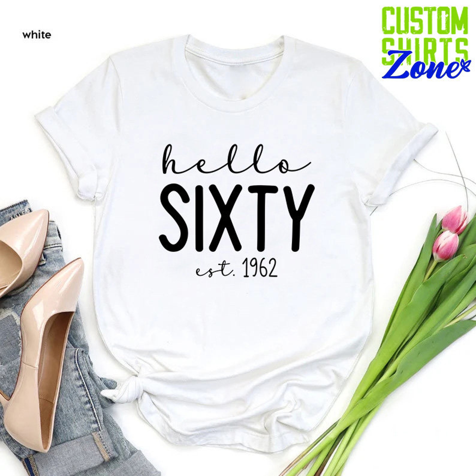 Hello Sixty Shirt 60th Birthday Shirt 60th Birthday Gift for - Etsy