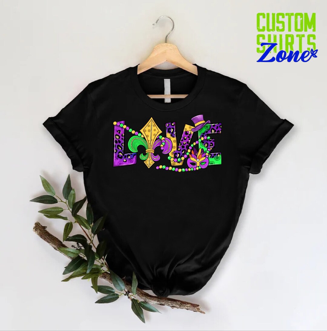 Love Mardi Gras Shirt,fat Tuesday Shirt,louisiana Shirt,saints New ...
