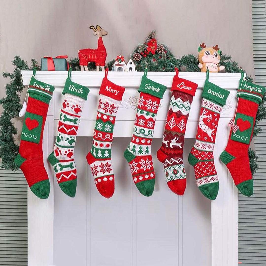 Personalized Christmas Stocking,matching Family Stockings, Personalized ...