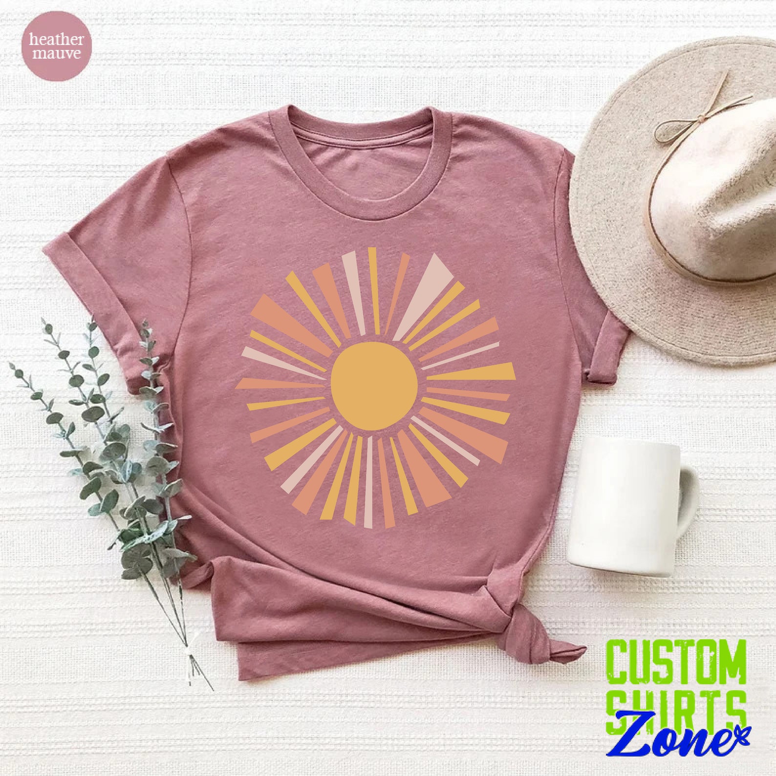 Sunshine Pattern Shirt,sun Shirt Women Girl,summer Vacay T-shirt,girls ...