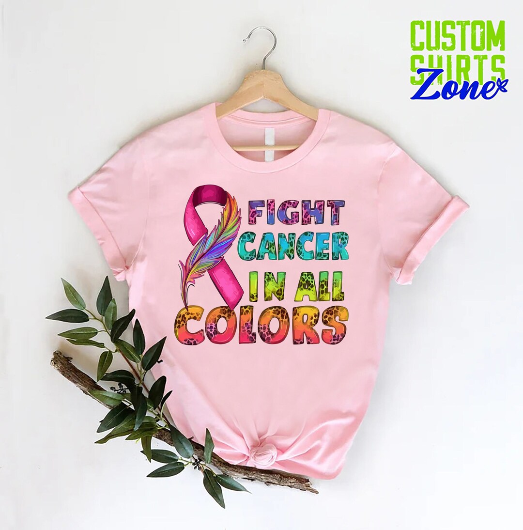 All Cancer Ribbons Shirt,breast Cancer,cancer Awareness,october Cancer ...