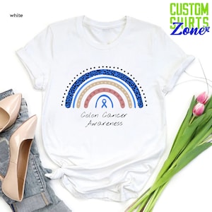 Colon Cancer Shirt, Colon Cancer Support Team, Cancer Awareness Shirt ...