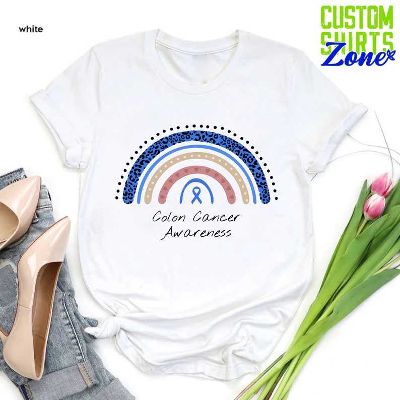 Colon Cancer Shirt, Colon Cancer Support Team, Cancer Awareness Shirt ...