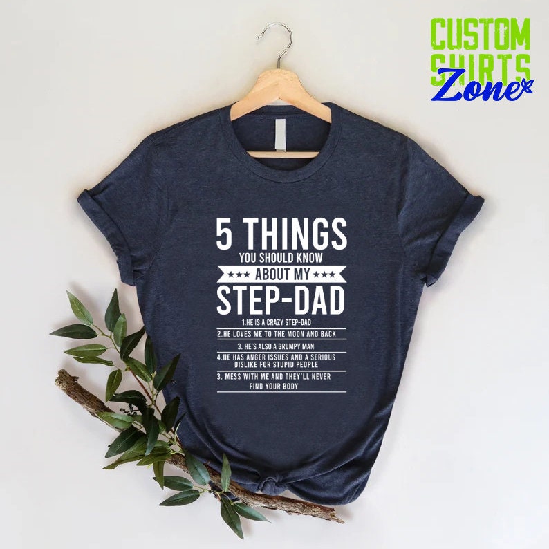 Step Dad Shirt,fathers Day Gift,step Dad Tshirt,step Daddy Tee,bonus ...