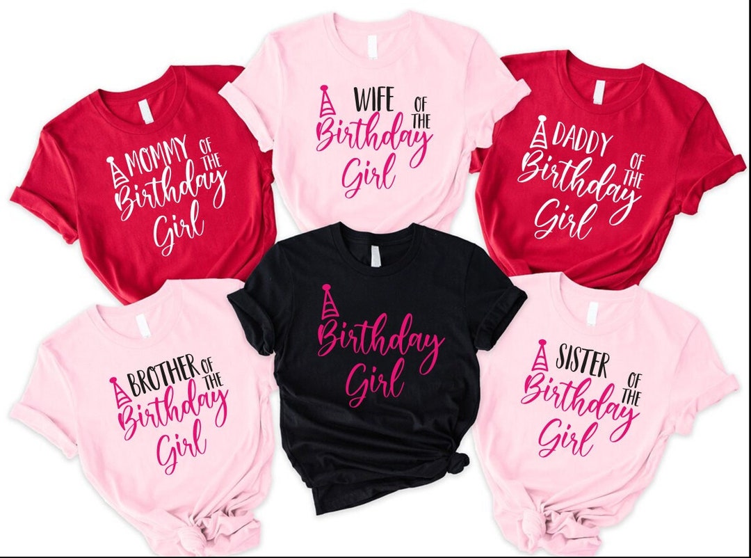Girls Birthday Family Shirts: Matching Birthday Party Tees - Etsy