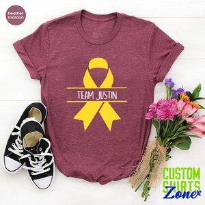 Cancer Awareness Team Shirt, Bone Cancer Support Team, Custom Cancer ...
