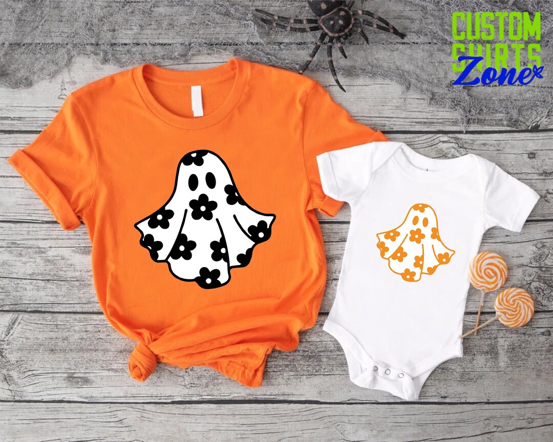 Halloween Ghost Shirt, Cute Spooky Costume for Women, Daisy Ghost for ...