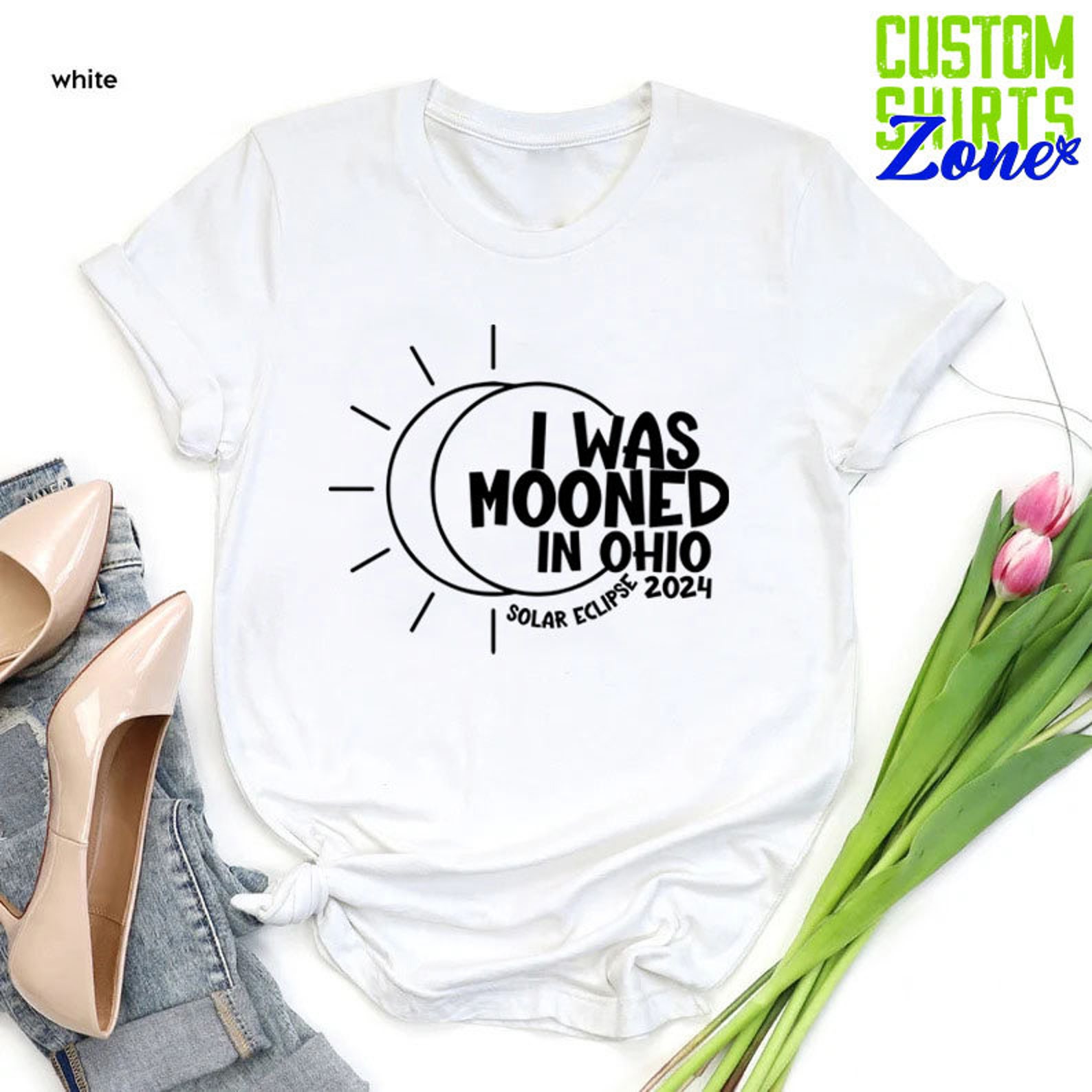 Eclipse Shirts,april 8th 2024 Tee,i Was Mooned in Ohio Tshirt,eclipse ...