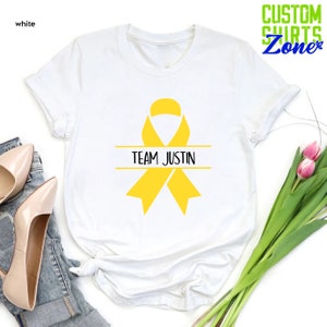 Cancer Awareness Team Shirt, Bone Cancer Support Team, Custom Cancer ...