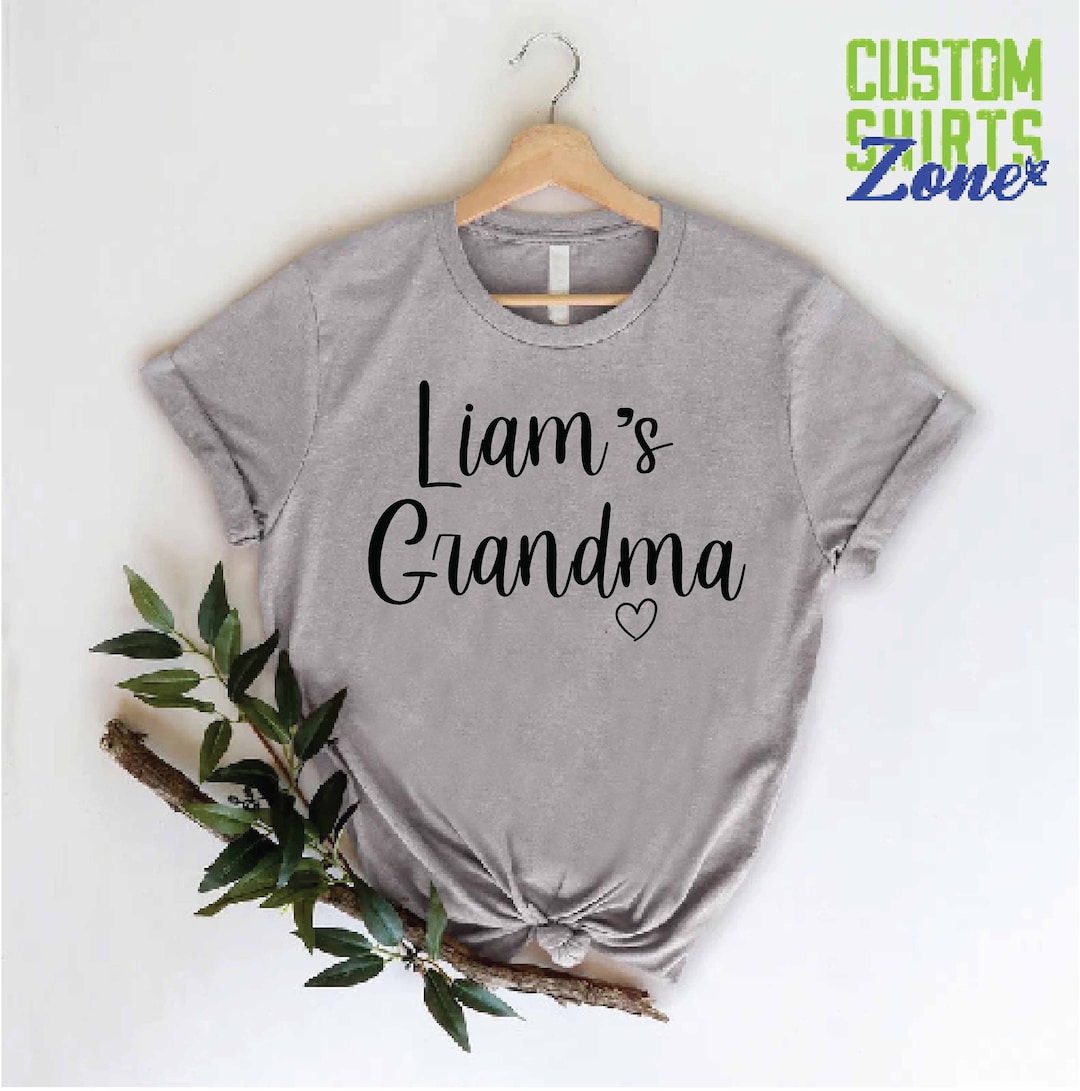 Custom Grandma Shirt, Grandma Reveal Gifts, Personalized Grandma T ...