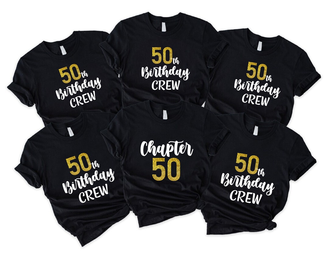 50th Birthday Party Shirts Custom 50th Birthday Squad Tees Birthday