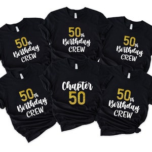 50th Birthday Party Shirts,custom 50th Birthday Squad Tees,birthday ...
