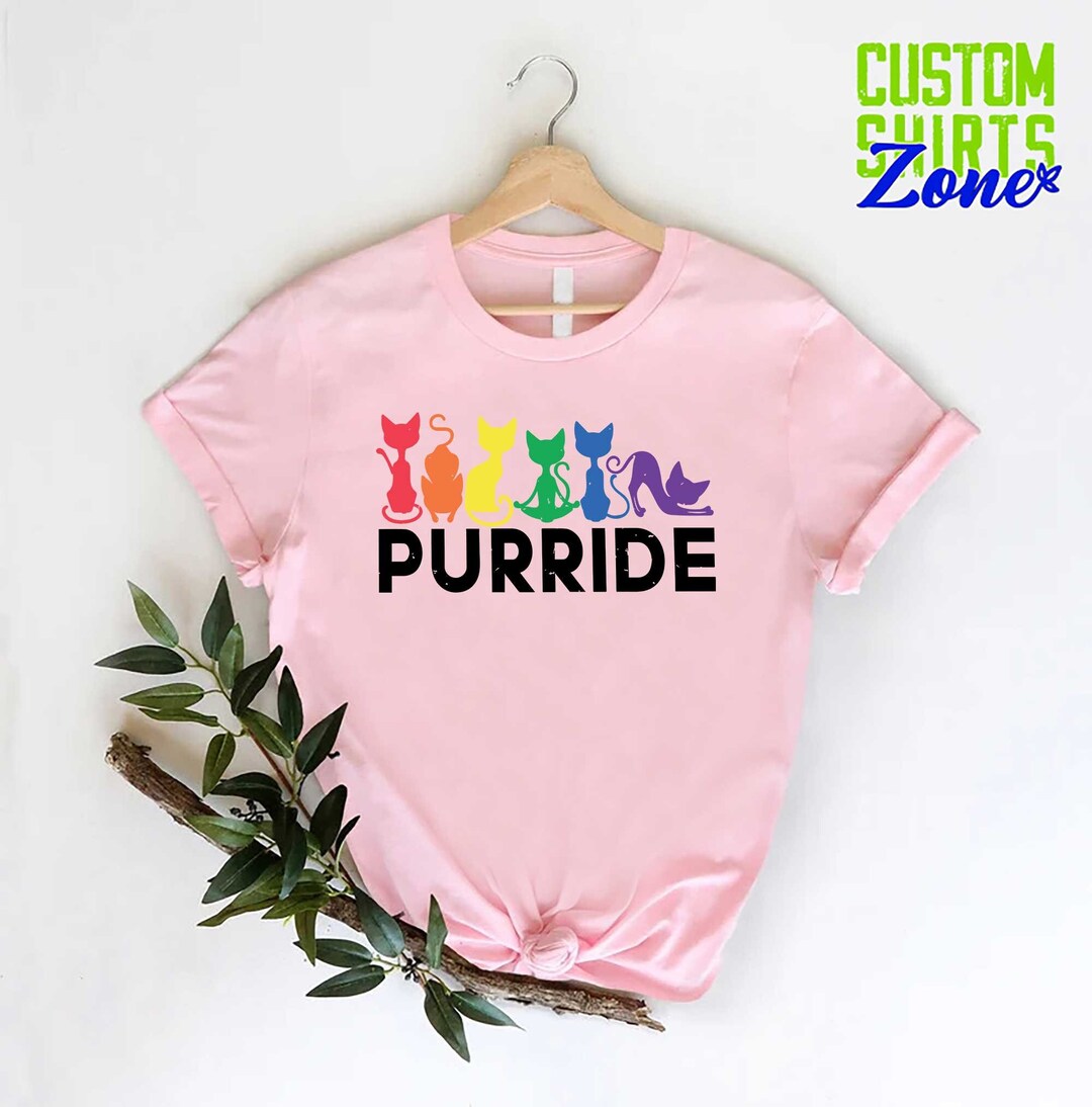 Pride Cats Shirt,rainbow Kitty Tshirt,lgbtq Gift,purride Shirt,cat ...