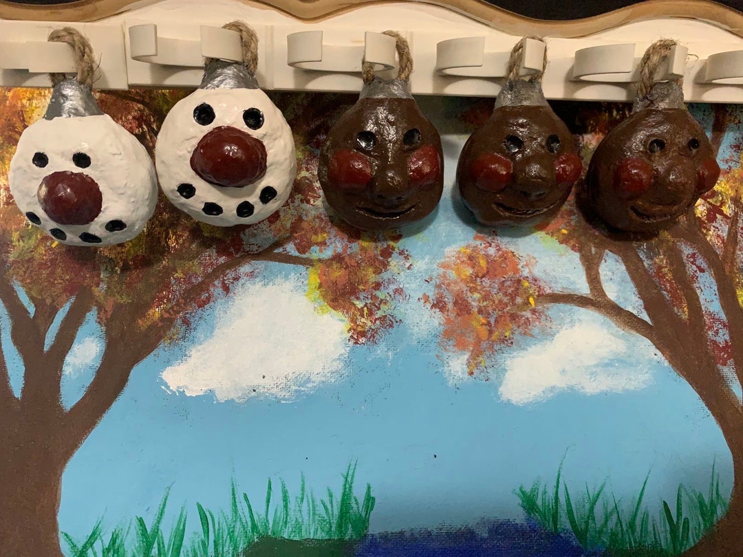 Snowman and Gingerbread Man Christmas Ornaments - Etsy