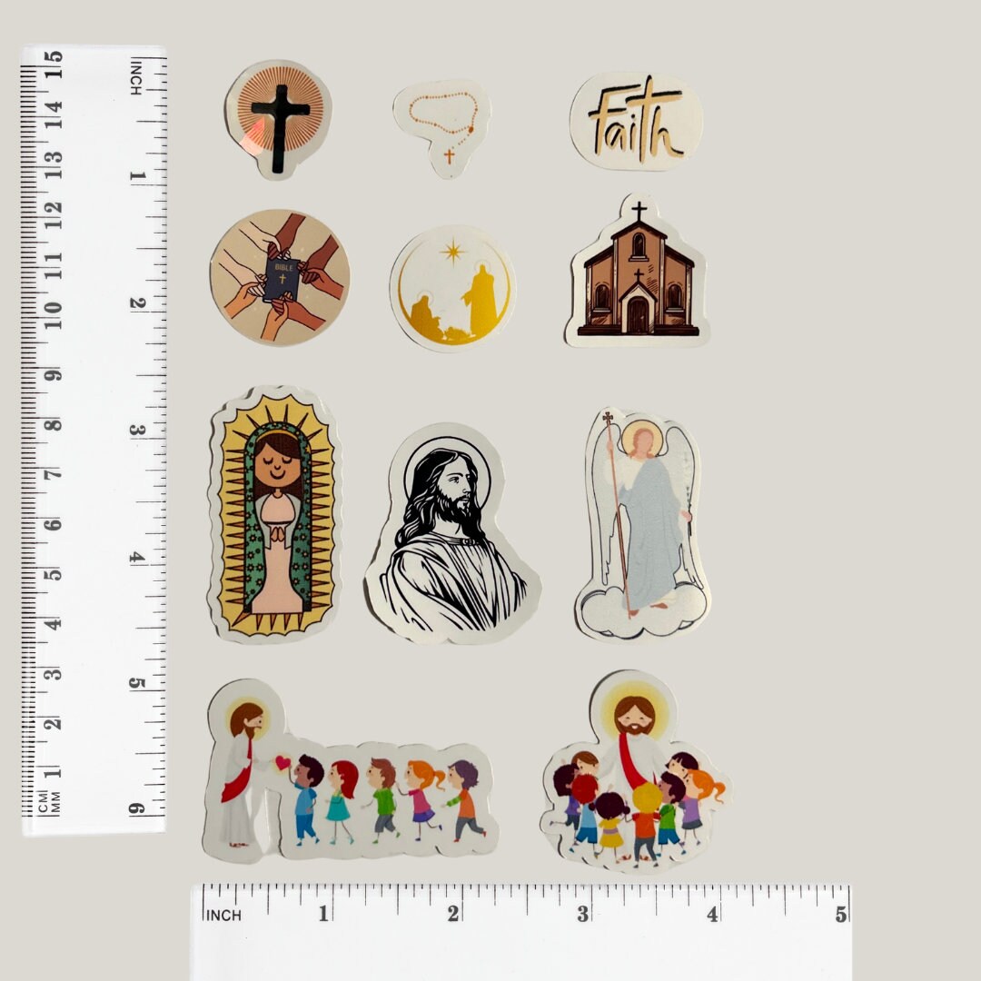 Catholic Sticker Bundle & Sheets | Vinyl Stickers | Variety Pack - Etsy