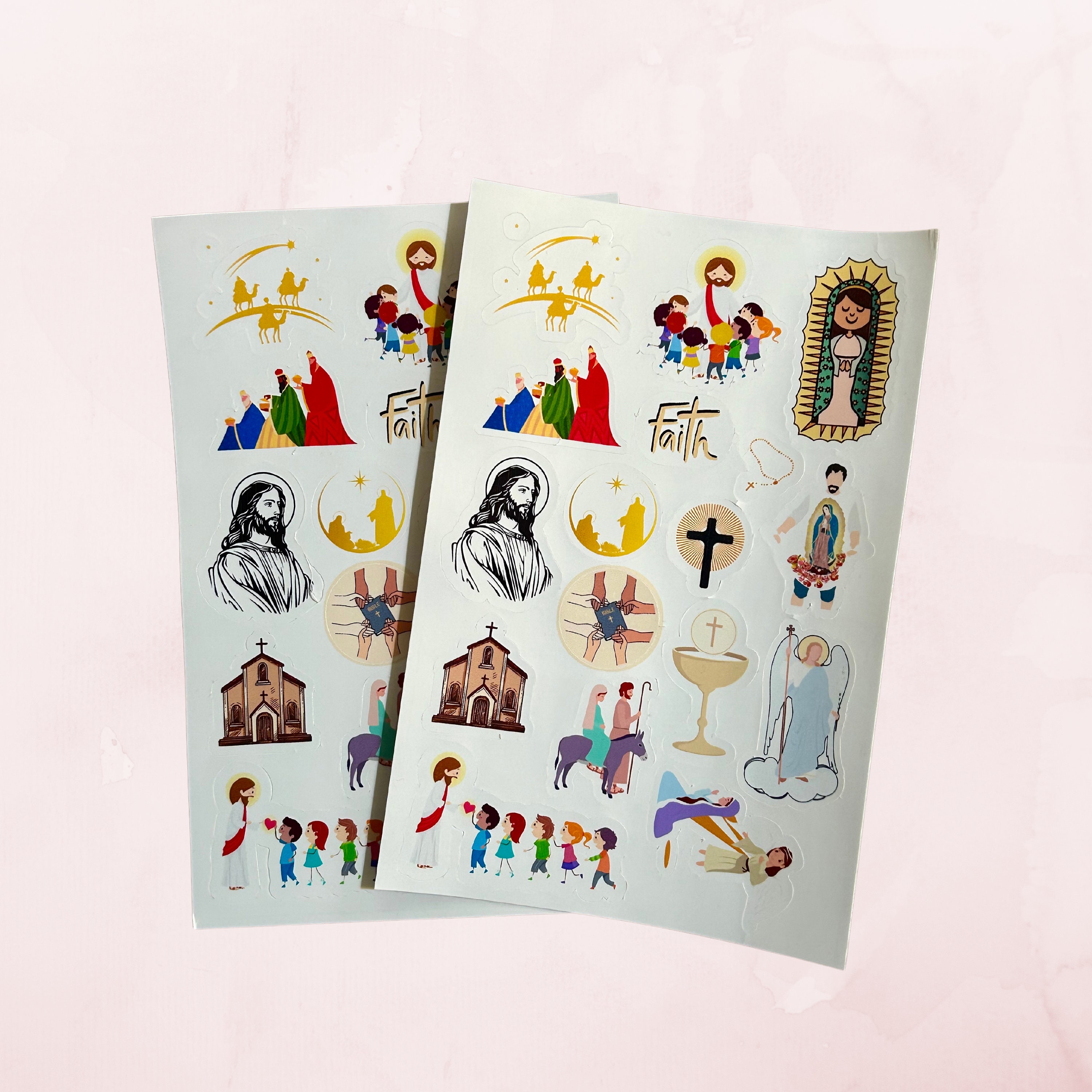 Catholic Sticker Bundle & Sheets | Vinyl Stickers | Variety Pack - Etsy