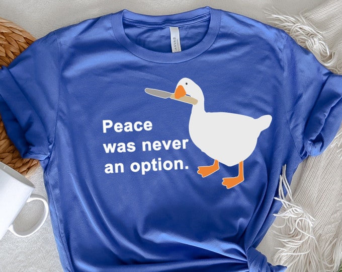 Peace Was Never an Option Duck Knife Sticker Vine Meme Sticker Goose ...