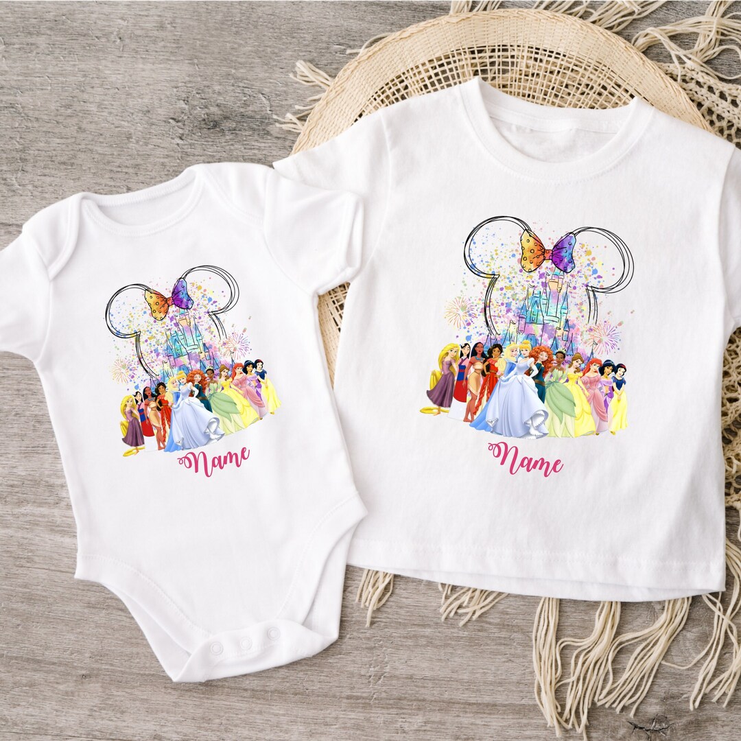 Custom Princess Shirt, Disney Princesses Tee, Cute Princess Birthday Shirt, Disney Cute Shirt ...