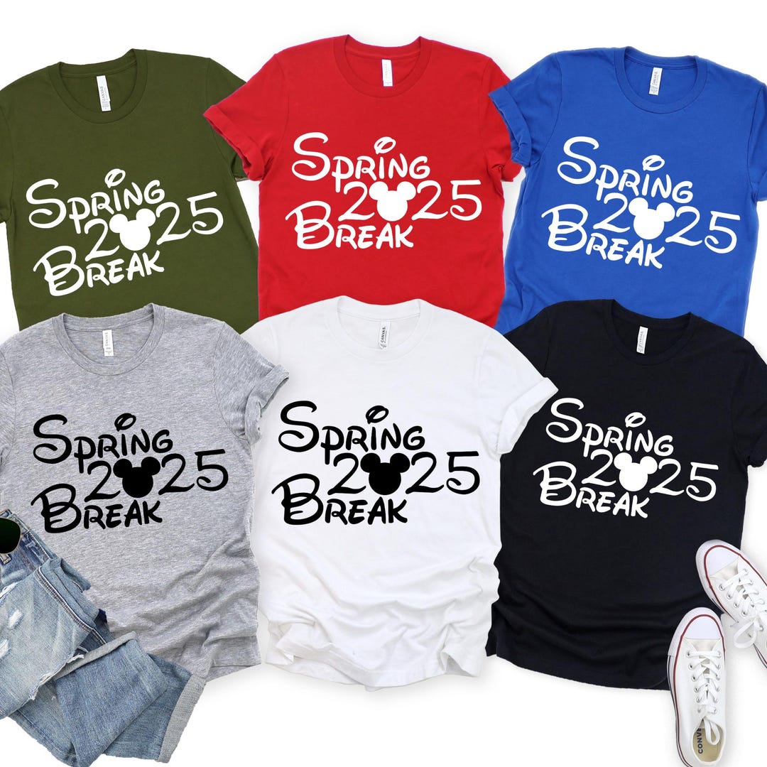 Disney Spring Break 2025 Shirt, Beach Vibes 2025 Shirt, Couples Disney ...
