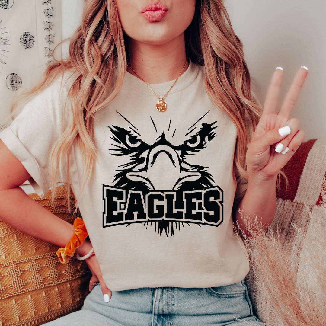 Eagles Mascot Shirt, Eagles Team Shirt, Eagles School Pride Tee, Eagles T-shirt, School Spirit ...