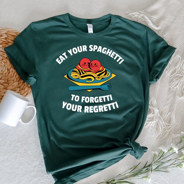 Eat Spaghetti to Forgetti Your Regretti - Etsy