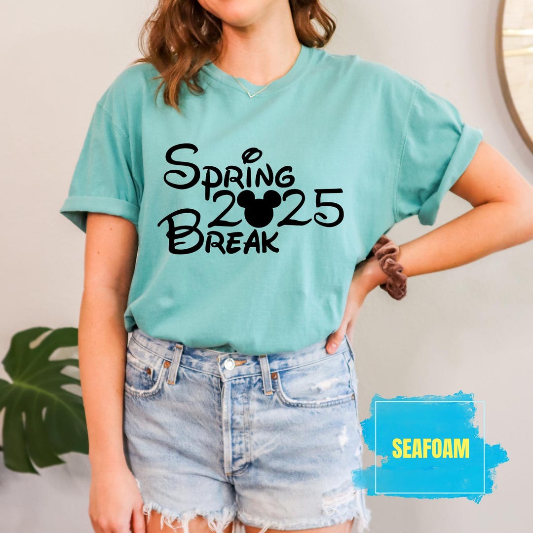 Comfort Colors Disney Spring Break 2025 Shirt, Beach Vibes 2025 Shirt ...
