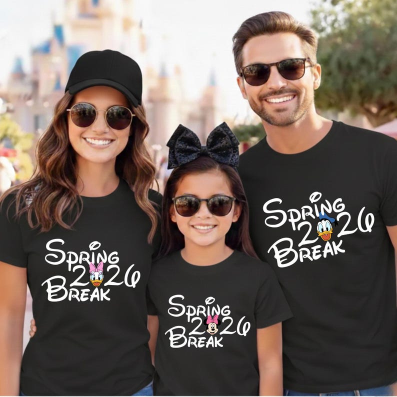 Mickey and Friends Spring Break Matching 2026 Shirt, Couples Cruise Tee ...